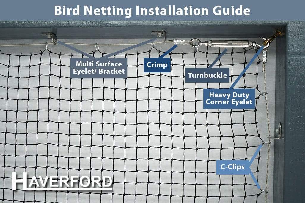 Heavy Duty 9ply Commercial Bird Netting – Haverford NZ